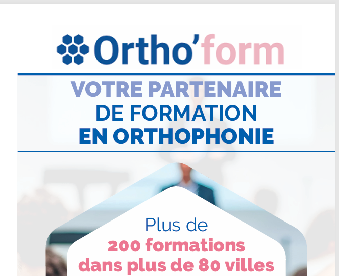Accéder à Ortho FORM - SORC-VDL